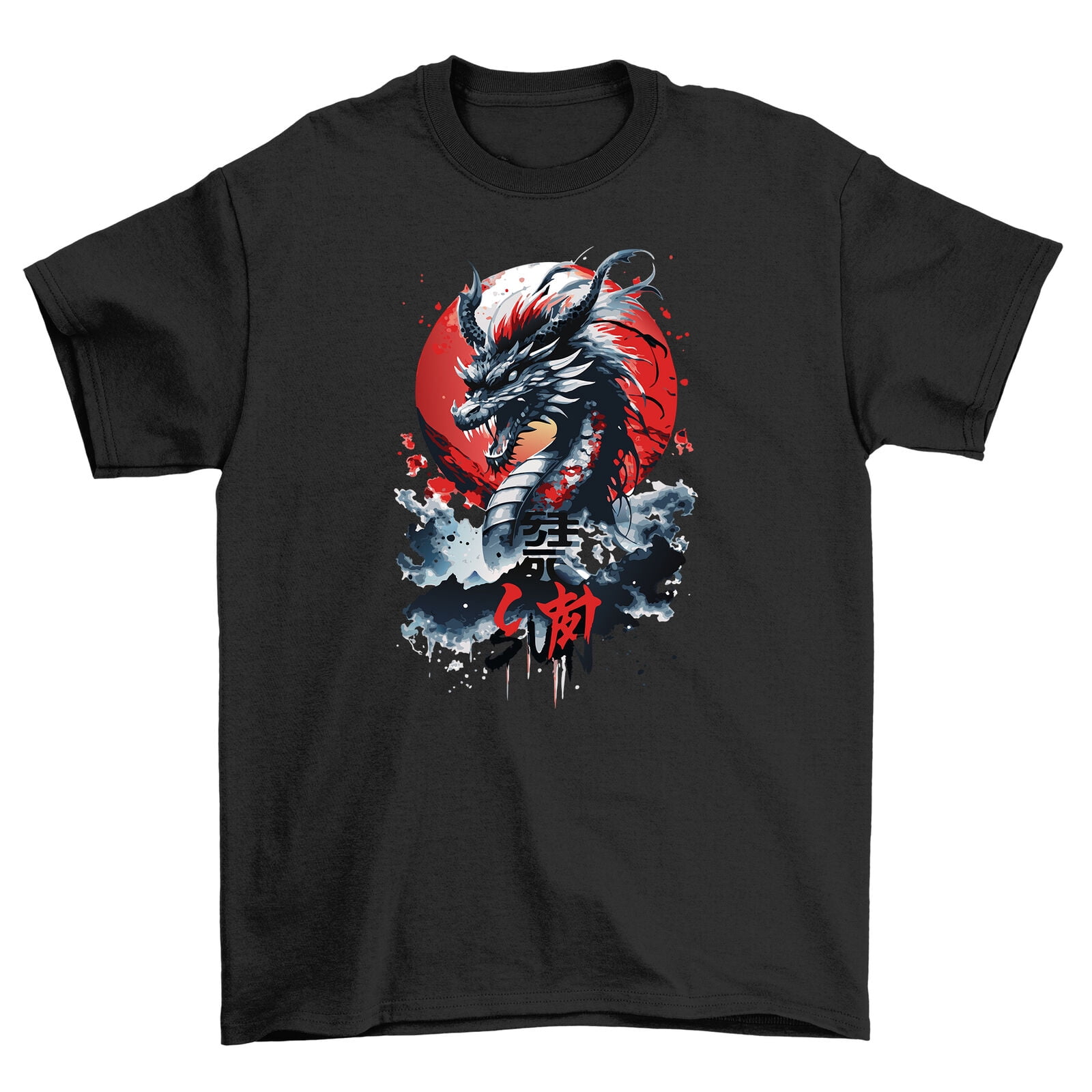 Sun Dragon Anime t-shirt - Unleash the Fire! Vibrant dragon design ...