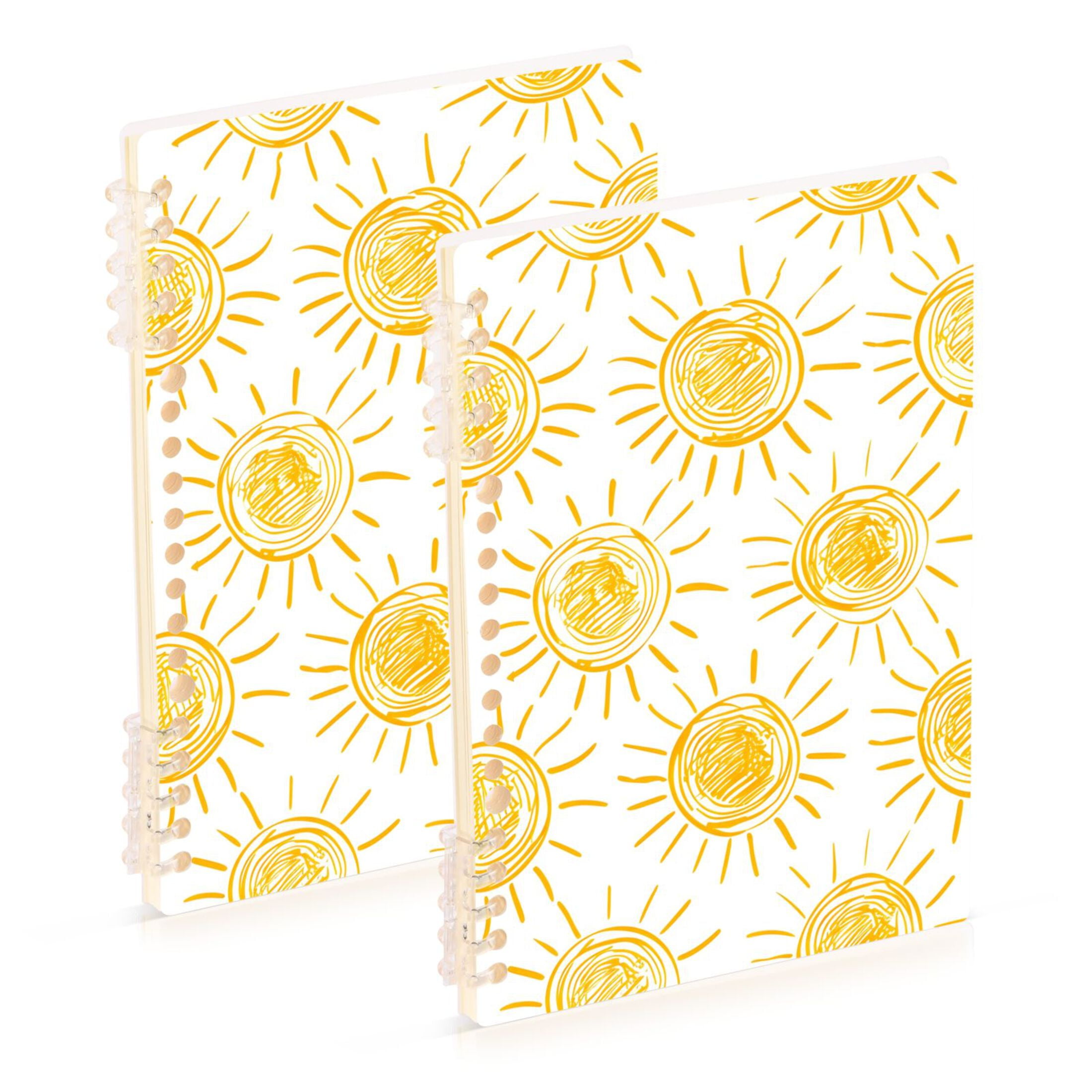 Sun Drawings Print Ring Binder Notebook Journey Note Diary College ...