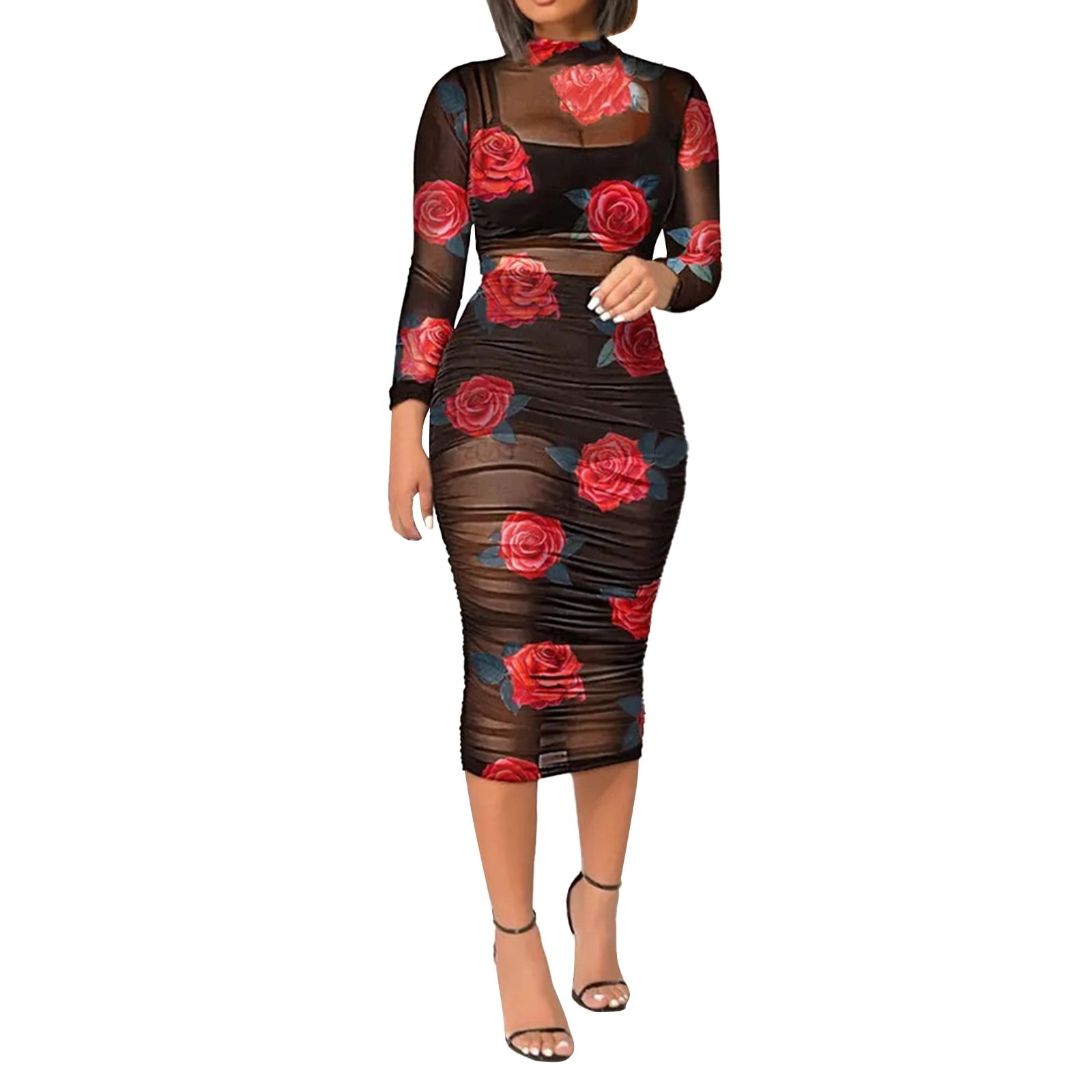 Sun Dresses For Women 2023 Plus Size 3Pcs Crop Top Short Skirt Set With ...