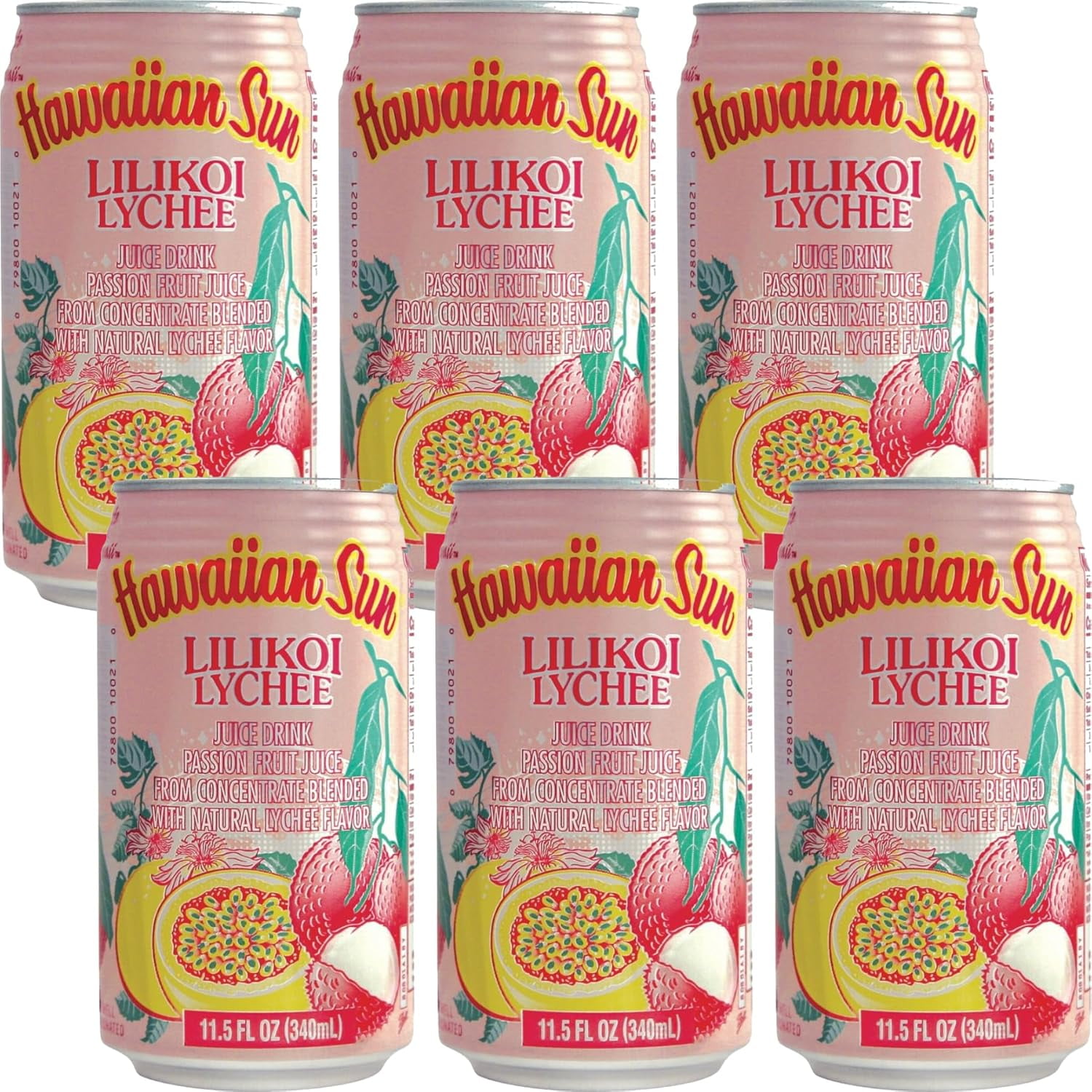 Sun Drinks - Lilikoi Lychee (11.5floz x 6 cans) - Tropical Refreshing ...