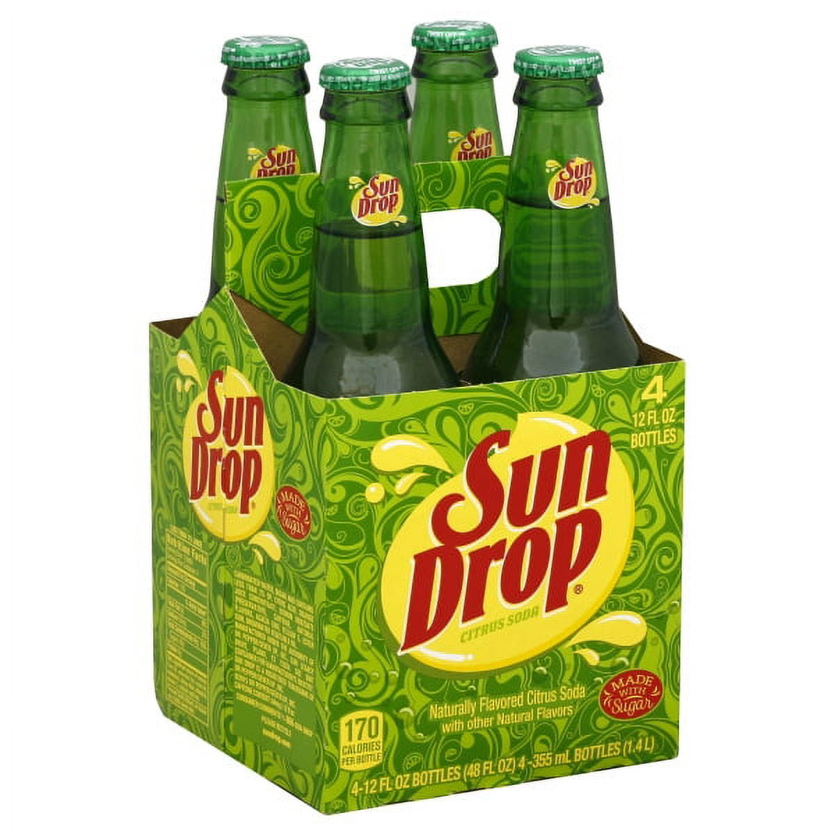 Sun Drop Citrus Soda, 12 Fl. Oz., 4 Count - Walmart Business Supplies