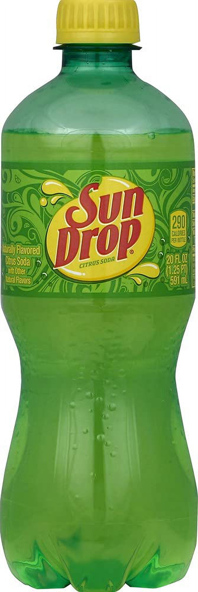 Sun Drop Soda, Low Caffeine, 20 oz Plastic Bottles, Pack of 12 ...