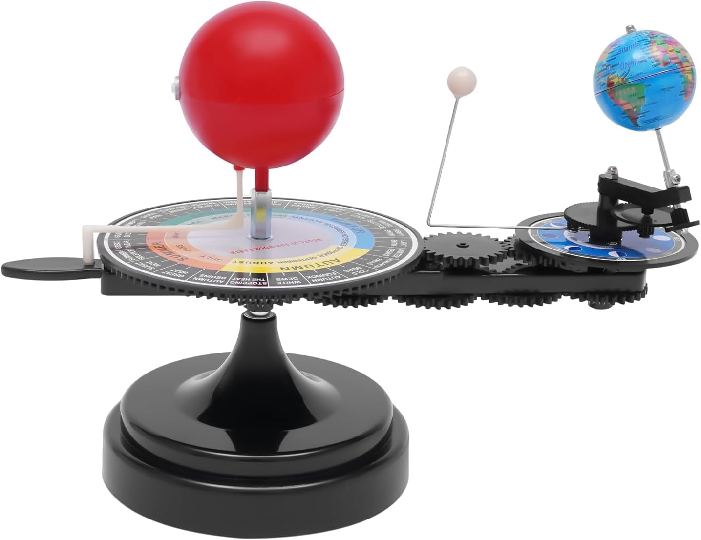 Sun Earth Moon Orbital Model w/LED Light, 3D Revolving Educational Kit ...
