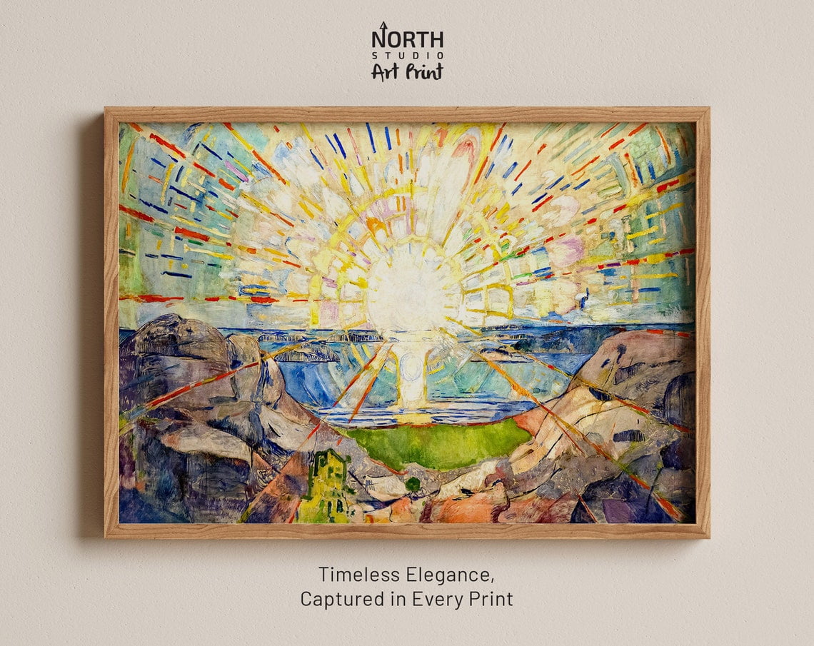 The Sun By Edvard Munch, Expressionist Art, Symbolist Painter, The Sun ...