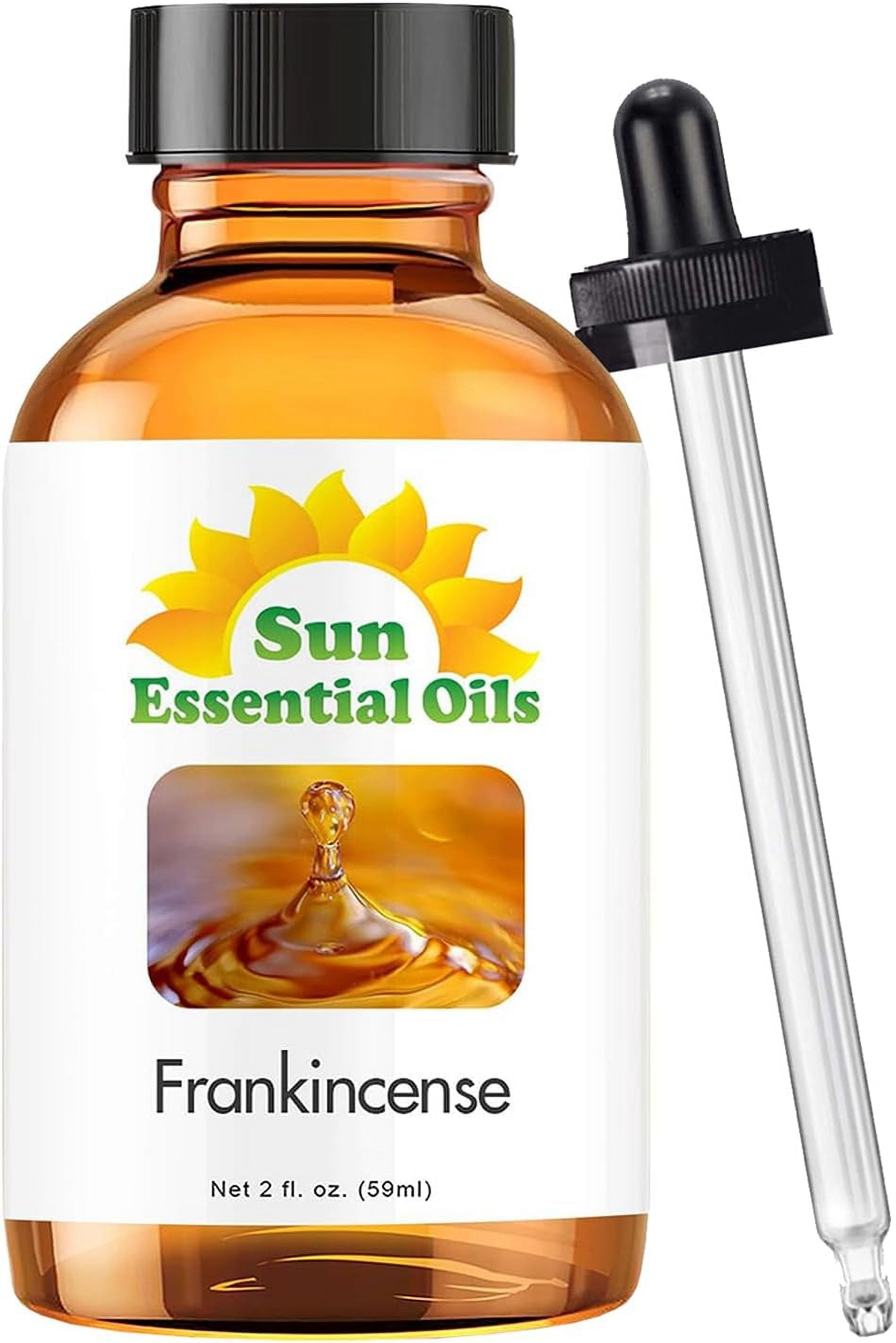 Sun Essentials Frankincense Essential Oil - 2oz Bottle with Pipette for ...