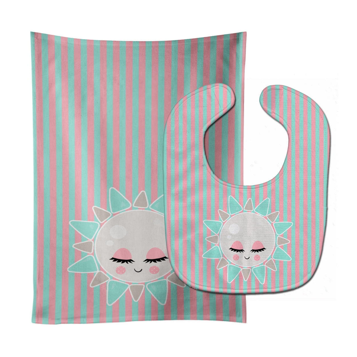 Sun Face Baby Bib and Burp Cloth - Walmart.com