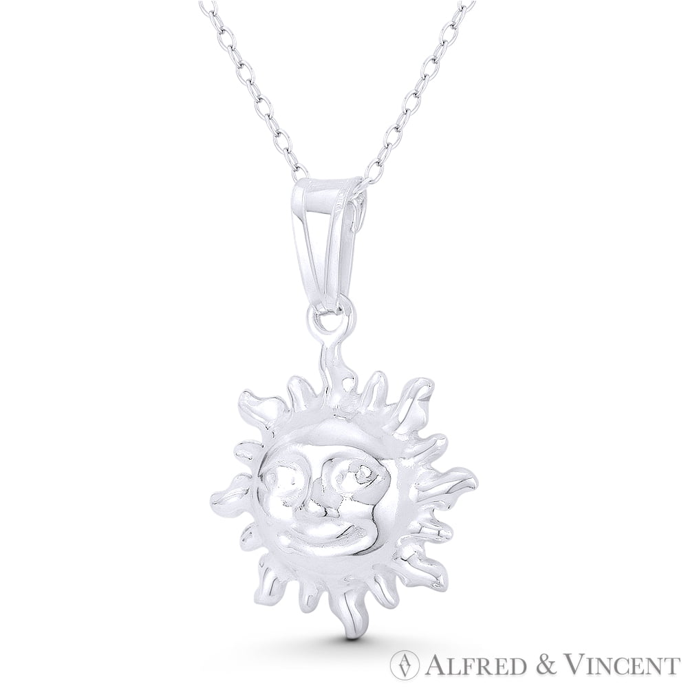 Sun Face Incan / Mayan Tribal Jewelry Astrological Charm 31x20mm (1.2x0 ...