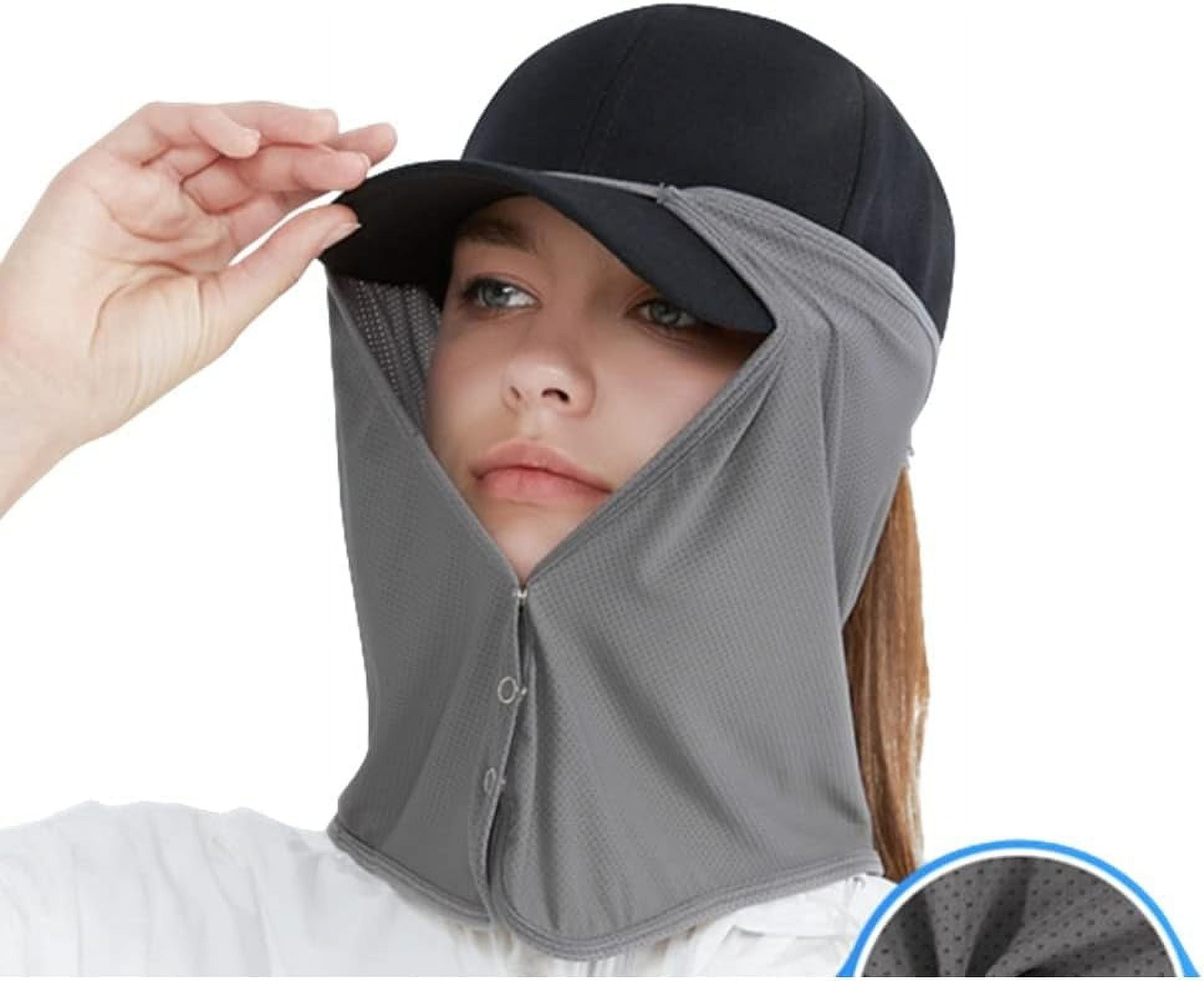 Sun Face Neck Drape Protection UV Sun Shield Sun Visor Cooling ...