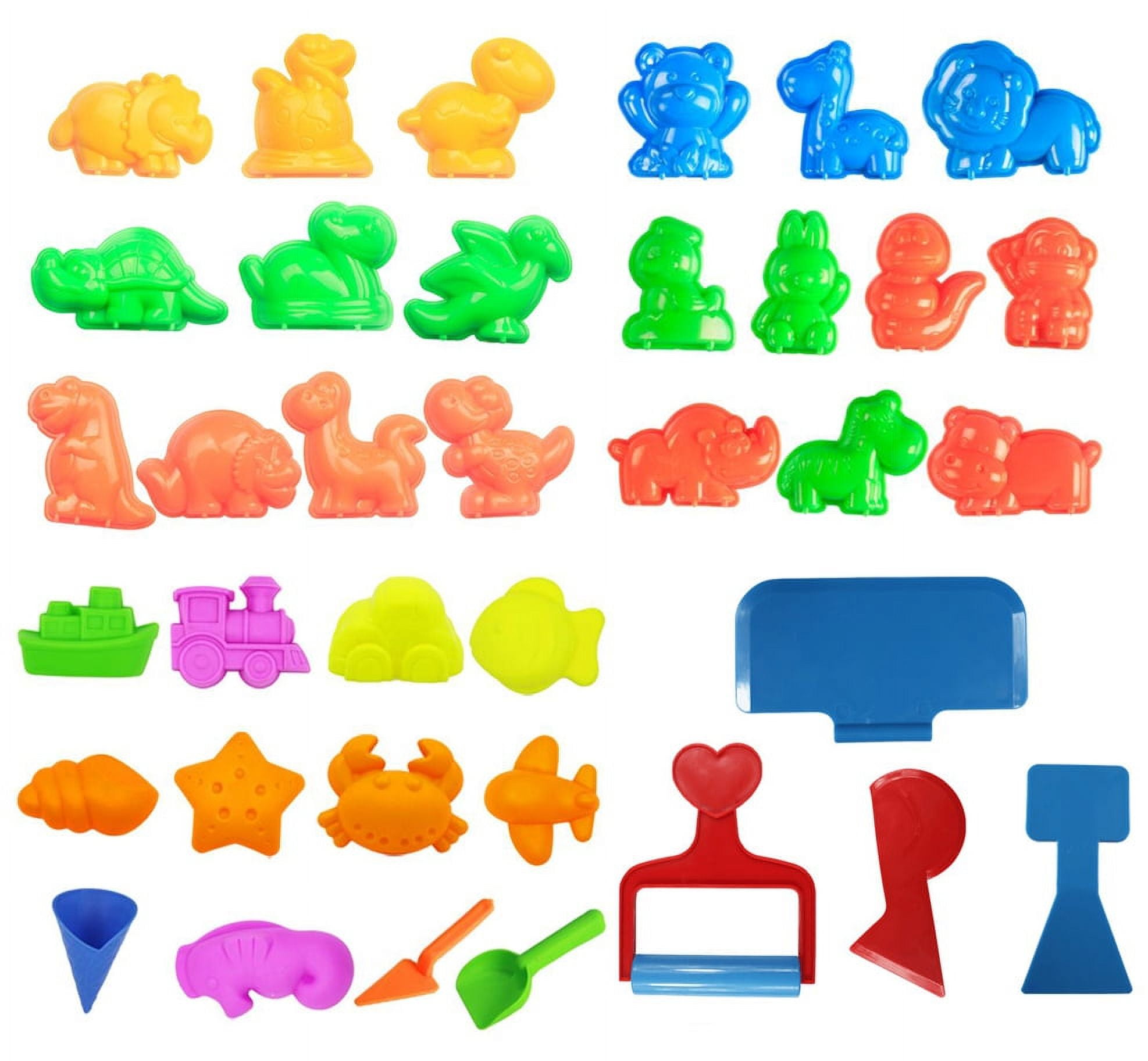 Sun & Fun PlayWorld Deluxe Beach Sand Mold and Tools 35 Pieces Play Set ...