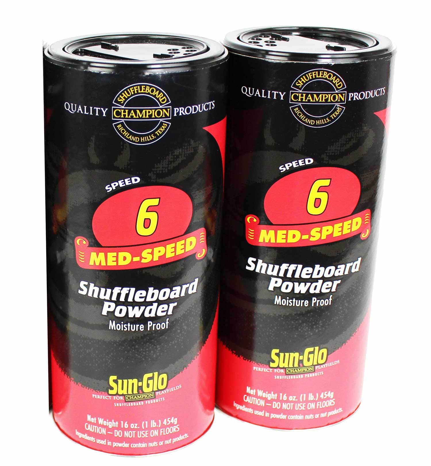 Sun-Glo #6 Medium Speed Shuffleboard Powder Wax, 16 oz. Spray Can (Pack ...