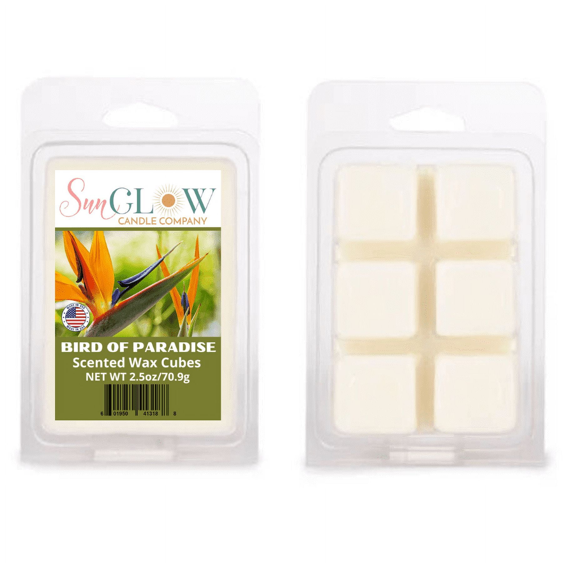 Sun Glow Candle Bird of Paradise Wax Melts, 1 Pack with 2.5 Ounces ...