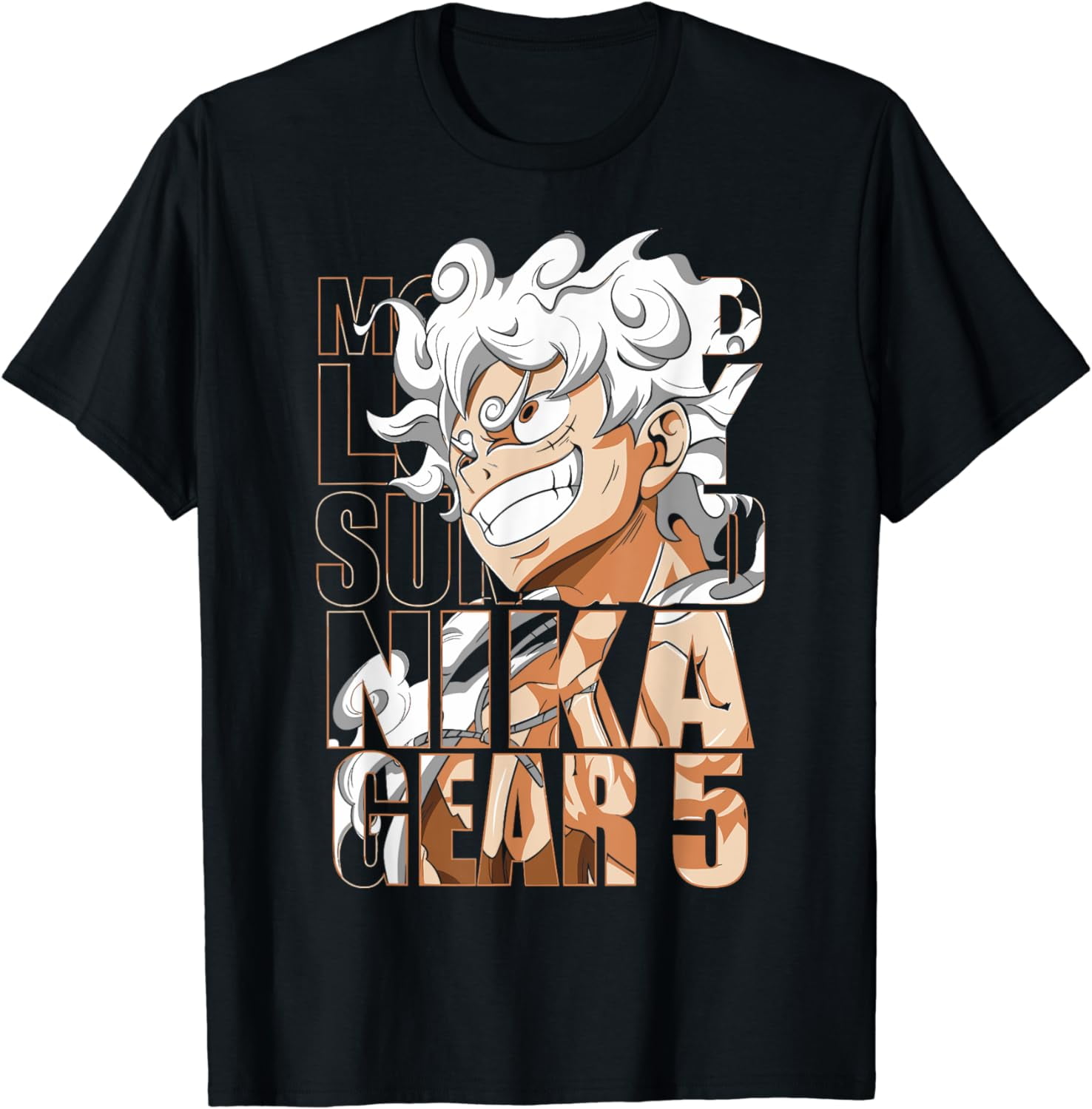 Sun God Nika Gear 5 Straw Hatted Pirate Vector Art Graphic T-Shirt ...