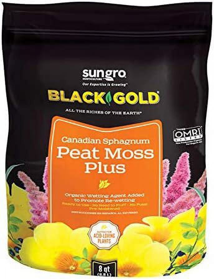 Sun+Gro+1410403+8+Quarts+Canadian+Sphagnum+Peat+Moss+Plus - Walmart.com