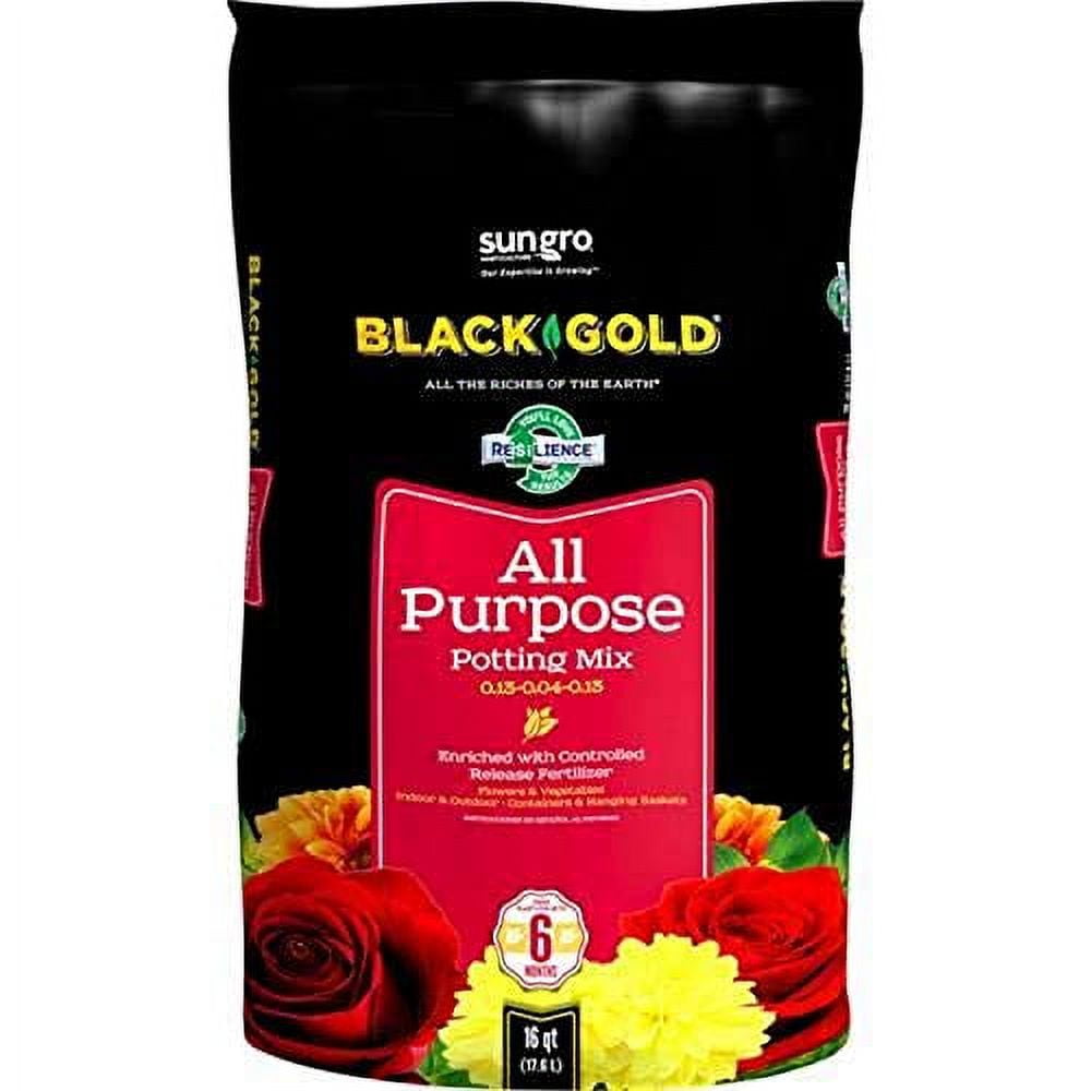 Sun Gro Horticulture 16-Quart Black Gold 1310102 Purpose Potting Soil ...