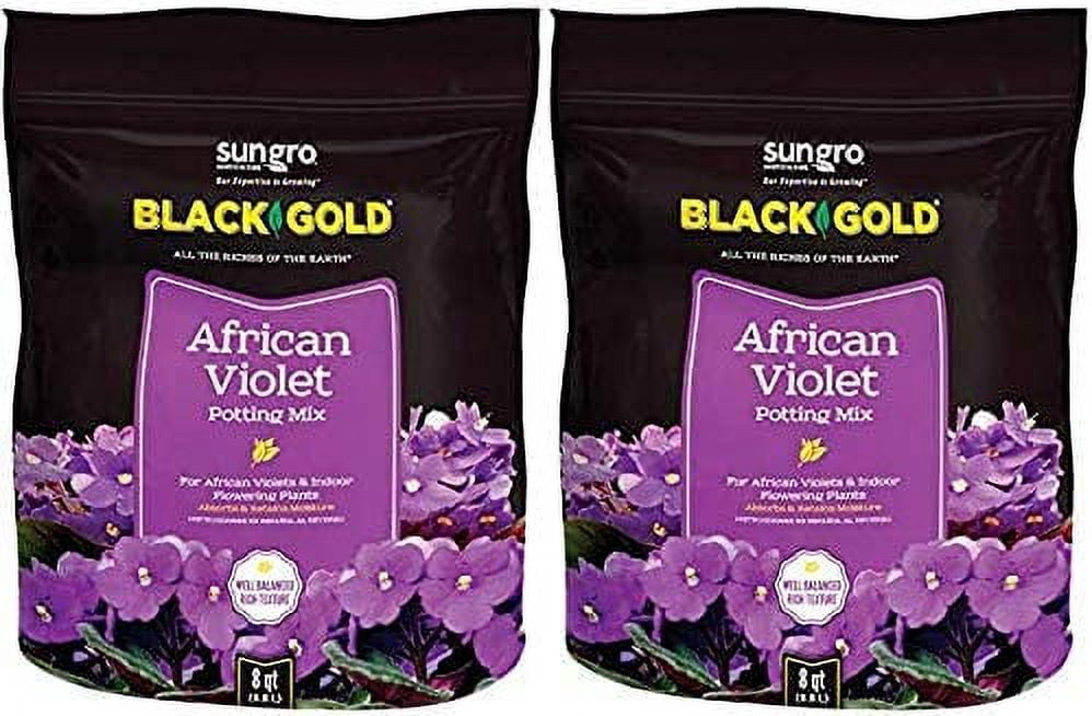 Sun Gro Horticulture Black Gold African Violet Mix (2 Pack) - Walmart.com