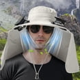 Sun Hat, Fishing Hat With Built-in Solar Fan and USB Rechargeable ...