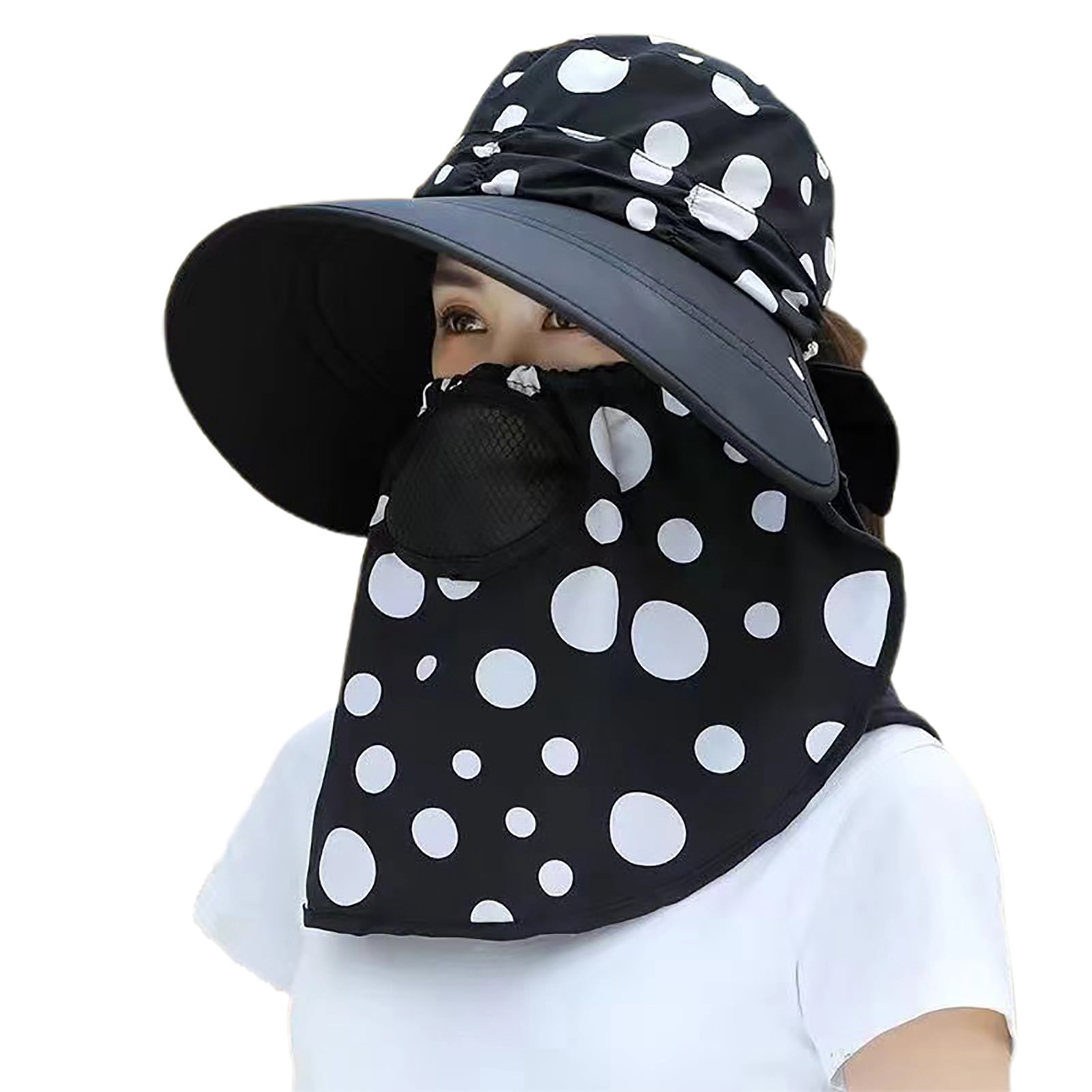 Sun Hat Foldable with Wide Brim Cotton Fashion Beach Cap for Women ...