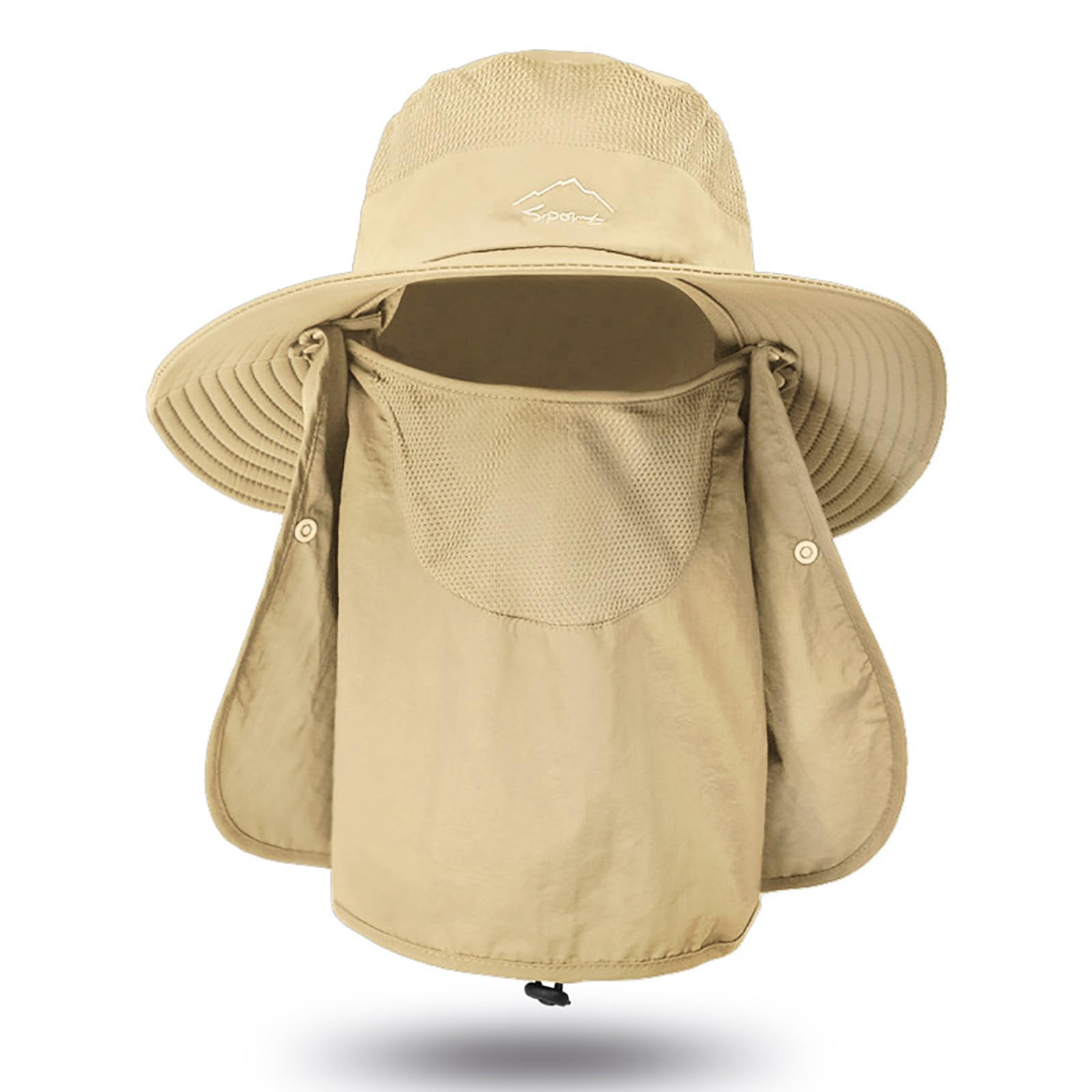Sun Hat Men, Outdoor UPF 50+ UV Protection Caps with Face Cover & Neck ...