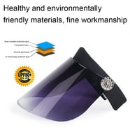 Premium Adjustable Solar Headband Sun Visor - UV Protection, Black ...
