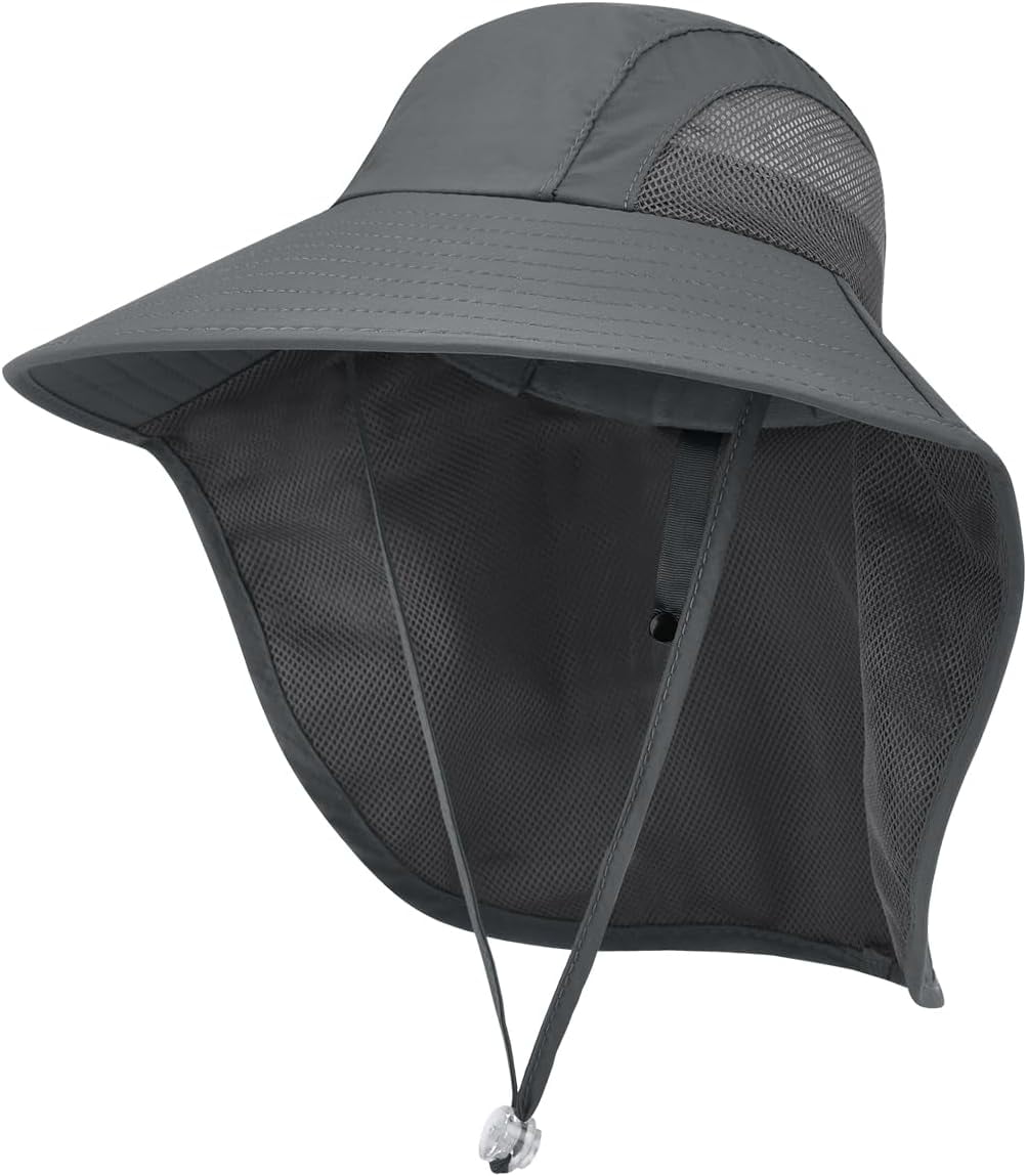 Sun Hat UPF50+ Summer Beach Play Sun Protection Hats with Neck Flap for ...