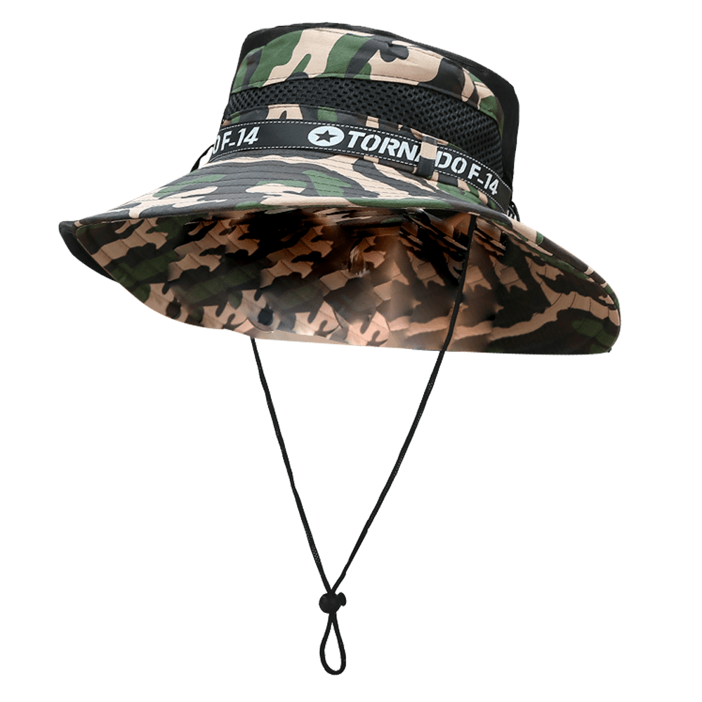 Sun Hat, Waterproof Wide Birm Bucket Hat UV Protection Boonie Hat for ...