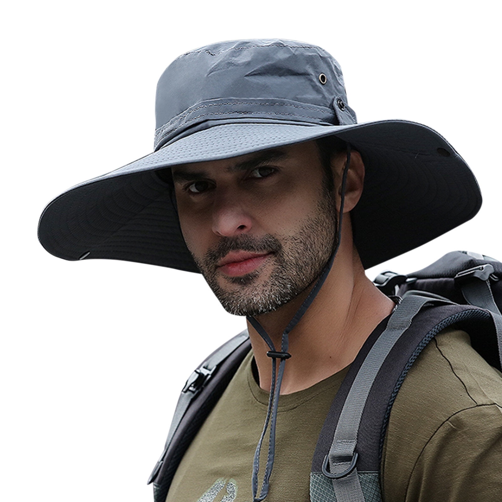 Sun Hat Wide Brim UV Protection Foldable Bucket Hat for Fishing Hiking ...