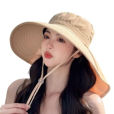 Women Sun Hat With Ponytail Hole, 360 Degree UV Protection Mesh Wide ...