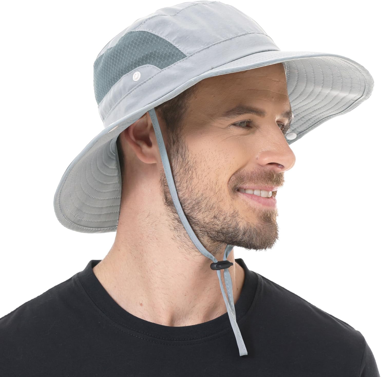 Sun Hat for Men Women UPF 50+ Fishing Hats Waterproof Wide Brim Boonie ...