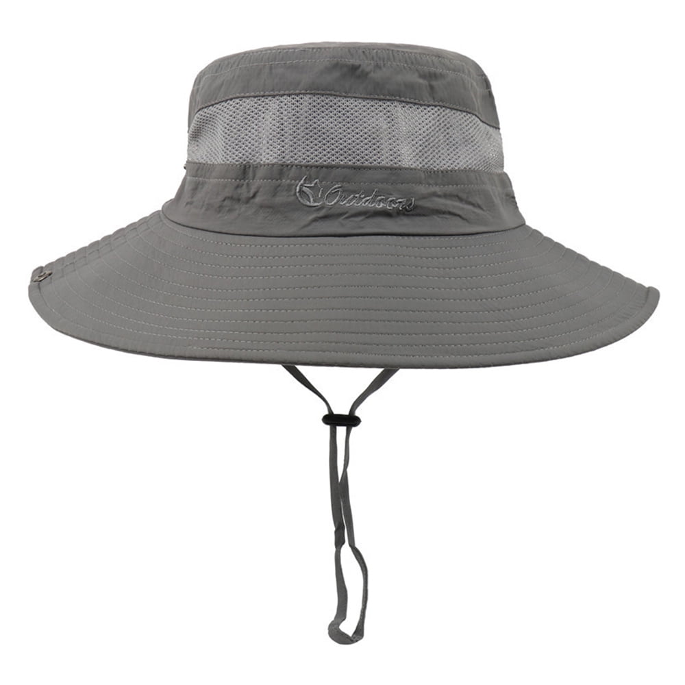 Sun Hat for Men/Women, Waterproof Wide Brim Bucket Hat Foldable Boonie ...
