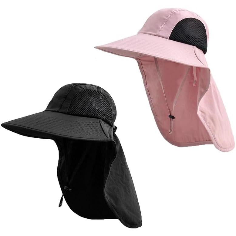 Sun Hat for Men Women with Neck Flap,UPF 50+ UV Protective Hiking ...
