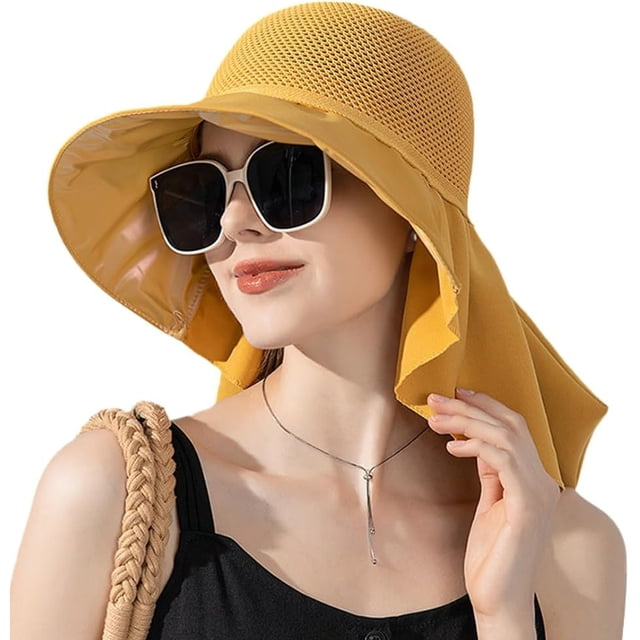 Sun Hat for Women UPF 50+ UV Sun Protection Wide Brim Foldable Summer ...