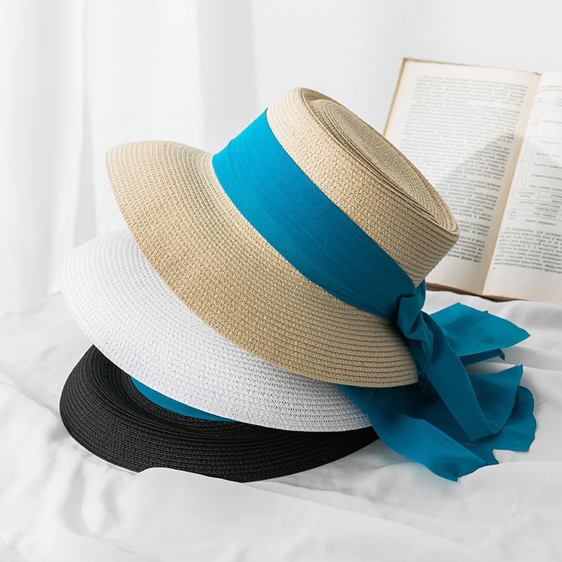 Sun Hat for Womens Floppy Summer Beach Straw Hats Accessories Wide Brim ...