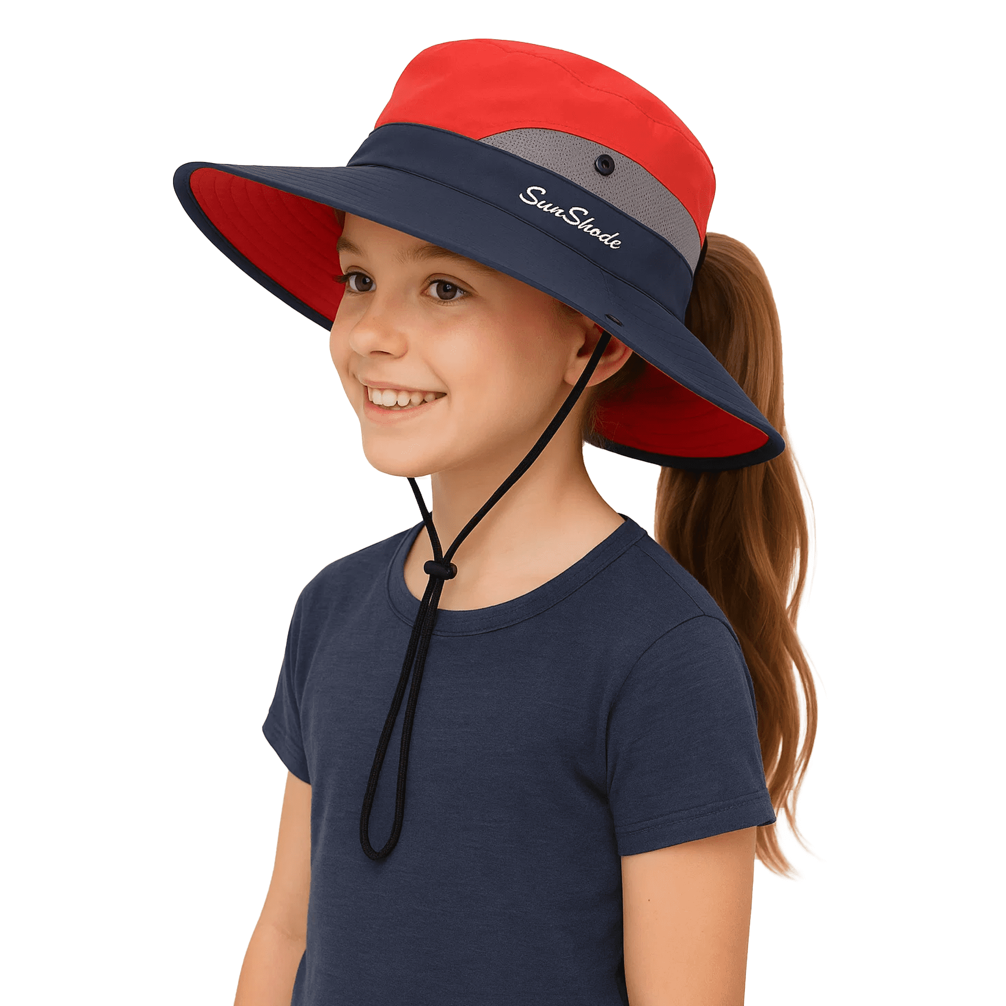 Kids Sun Hat, Wide Brim Bucket Hat for UV/Sun Protection, Foldable ...