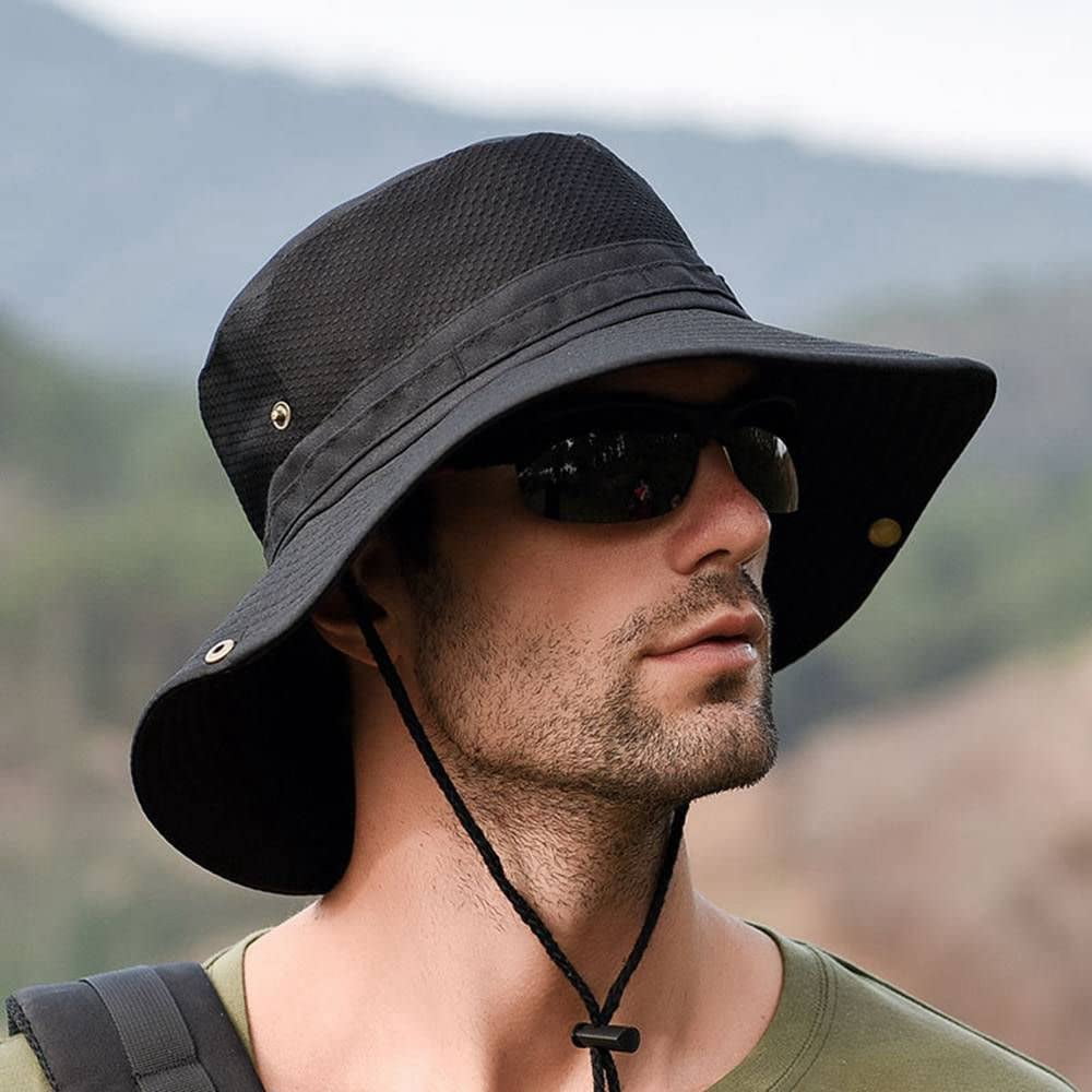 Sun Hats for Men, Summer Folding Packable Baseball Cap, Sun Protection ...