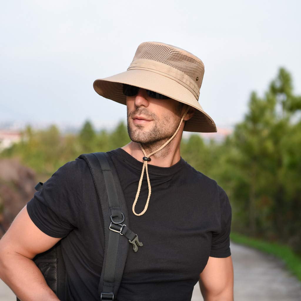 Sun Hats for Men, Summer Folding Packable Baseball Cap, Sun Protection ...