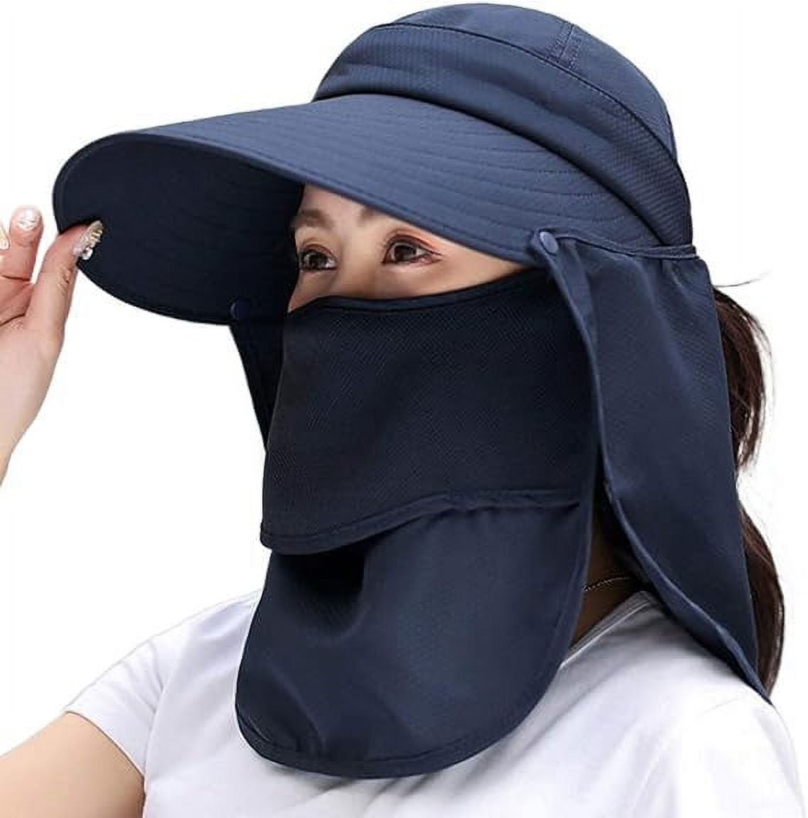 Sun Hats for Women, UPF 50+ UV Protection Caps with Detachable Neck ...