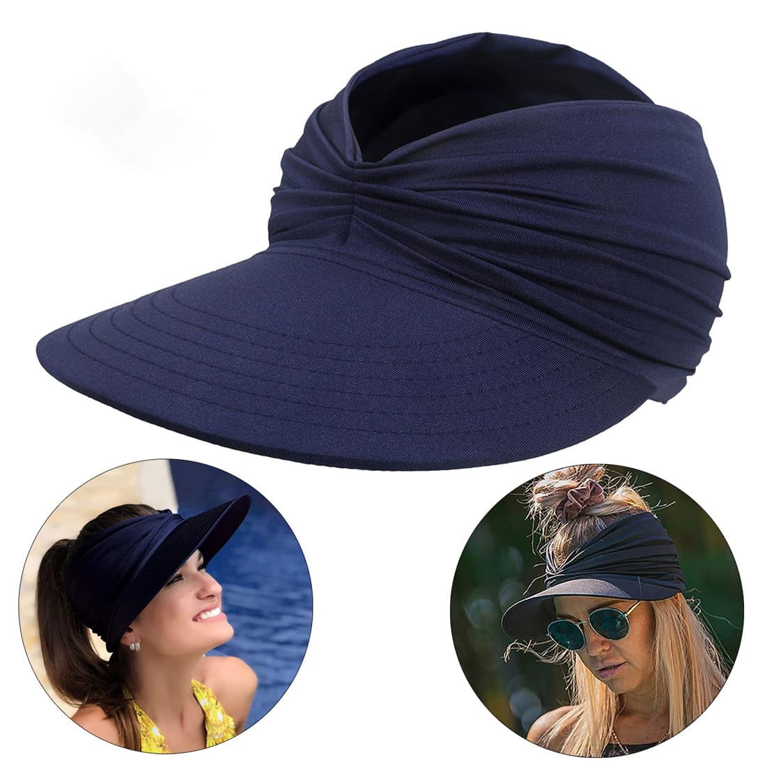 SkyAuks Sun Hats for Women UV Protection, Sun Visors for Women, Beach ...
