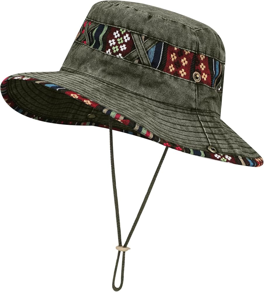 Sun Hats for Men Women Bucket Hat UPF 50+ Boonie Hat Foldable UV ...