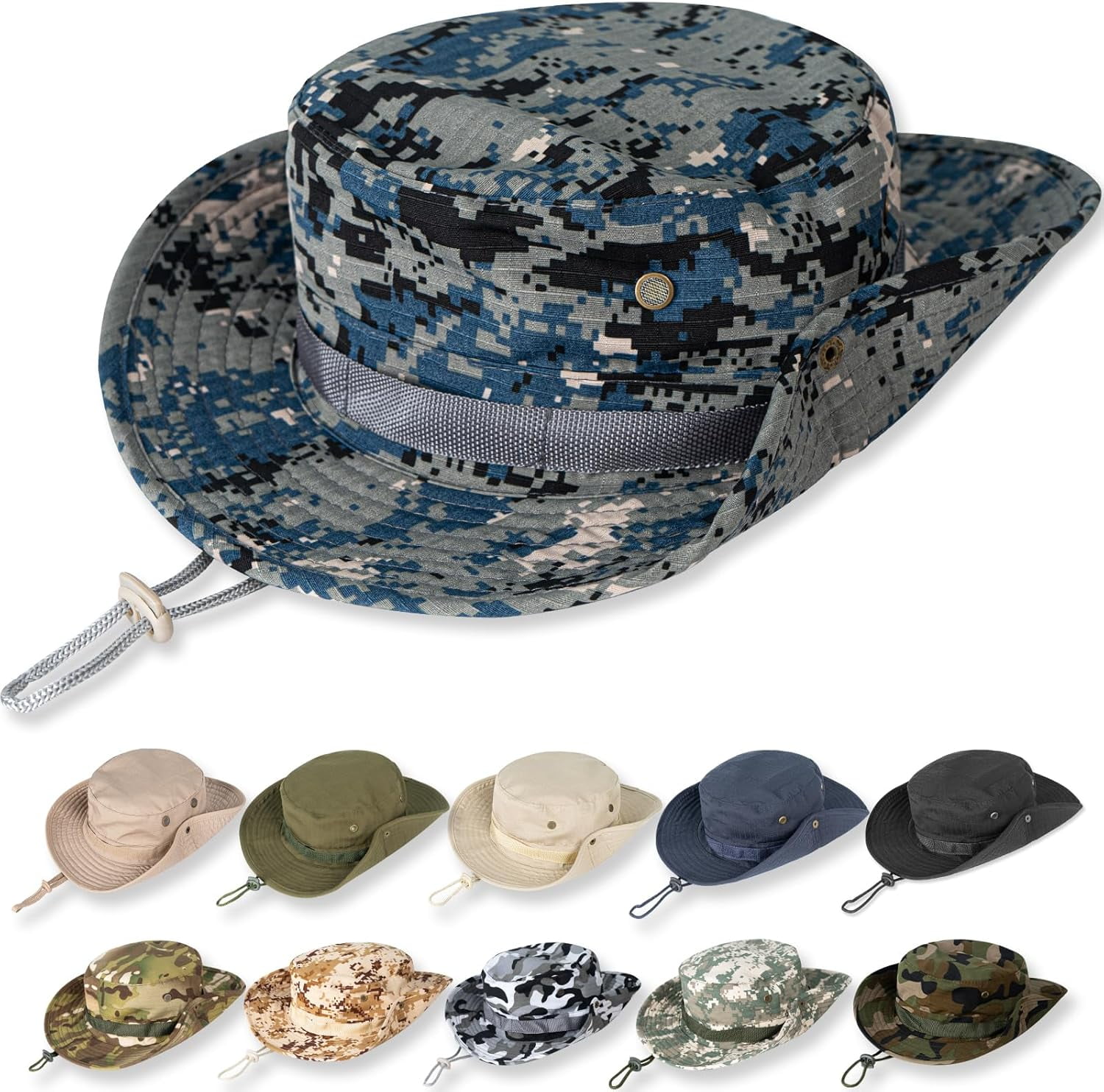 Sun Hats for Men Women Bucket Hat UPF 50+ UV Protection Boonie Hat for ...
