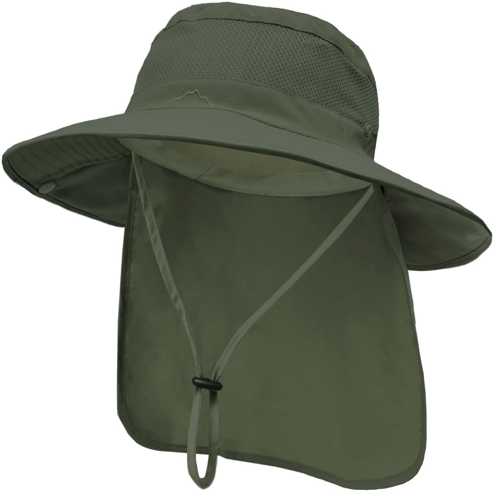 Sun Hats for Men Women Fishing Hat with Neck Flap,UPF 50+ Sun Hat ...