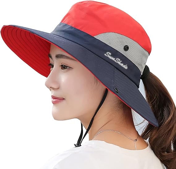 Sun Hats for Women, Foldable Wide Brim Sun Hat, UPF 50+ Protection ...