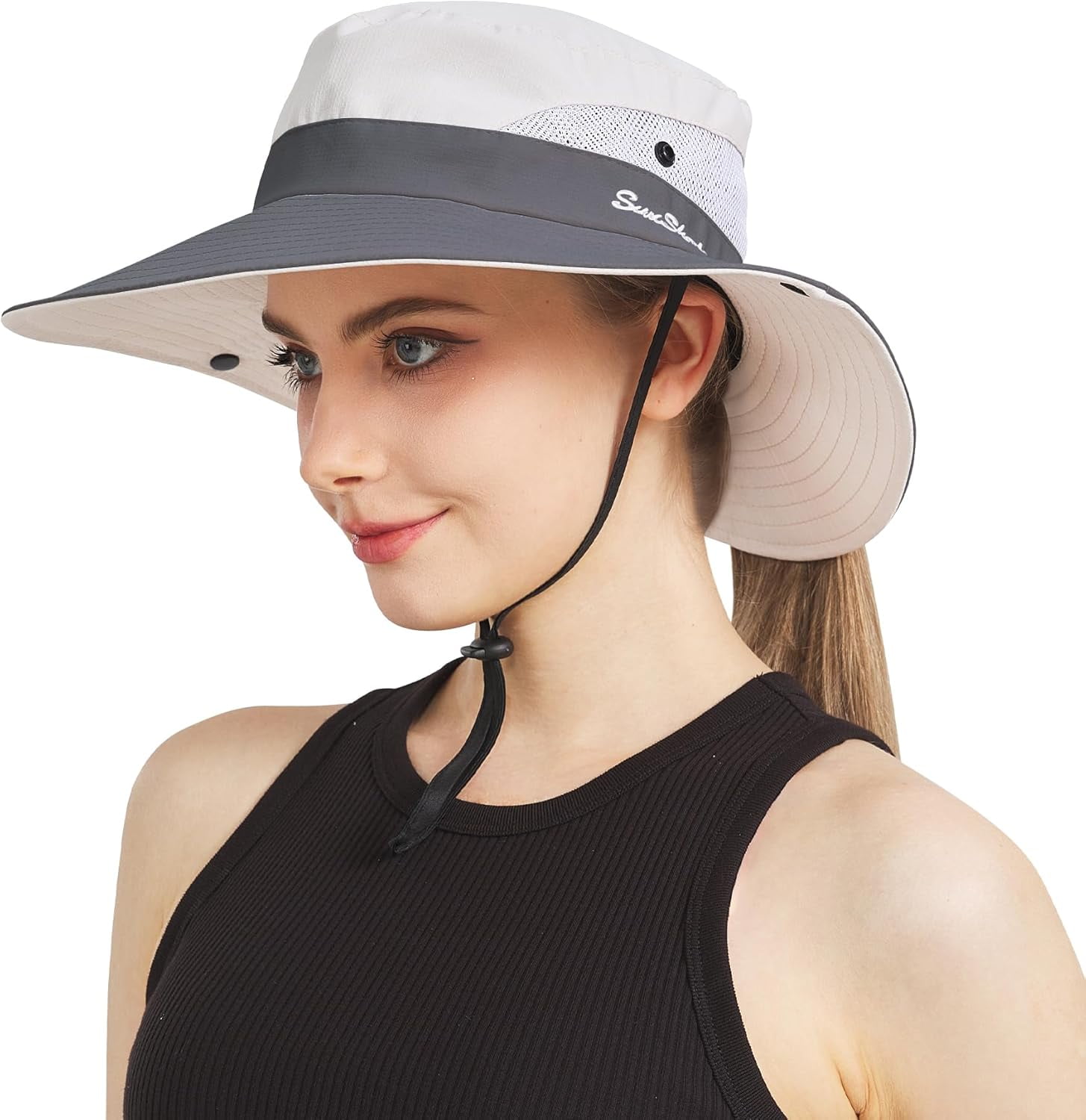 Sun Hats for Women Men 3” Wide Brim UPF 50+ Fishing Beach Bucket Hats ...