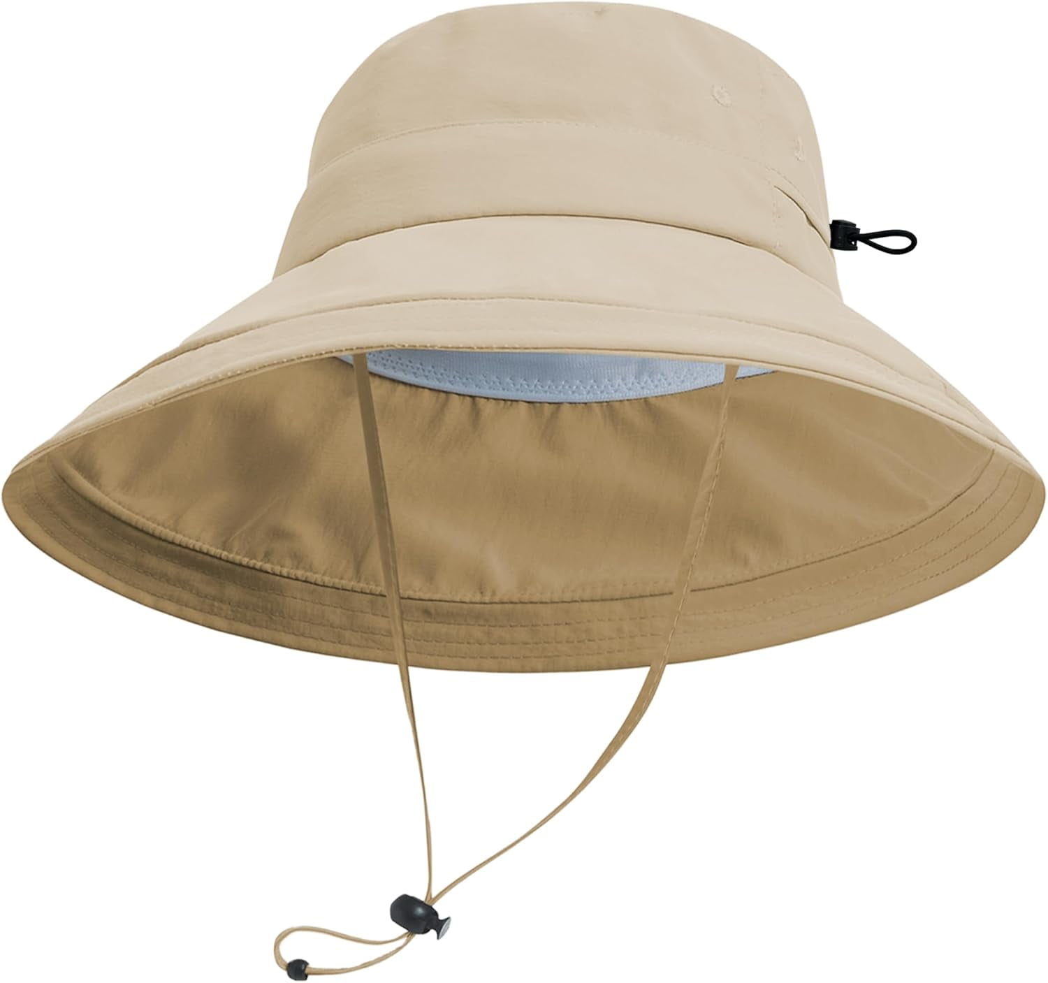 Sun Hats for Women Men Wide Brim Ponytail Bucket Hat Gardening ...