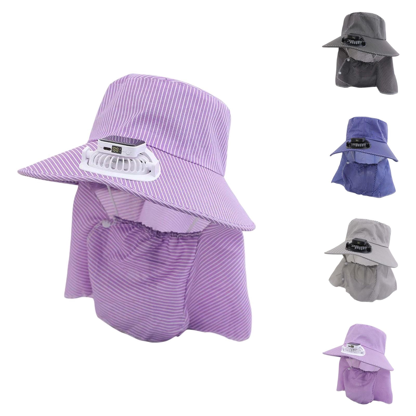 Sun Hats for Women UV Protection – Solar Fan Foldable Hat, Wide Brim ...