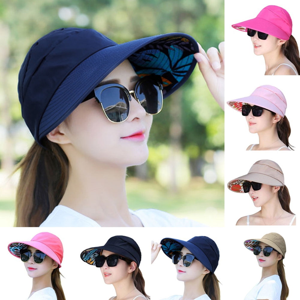 Sun Hats for Women Wide Brim Sun Hat UV Protection Caps Beach Packable ...