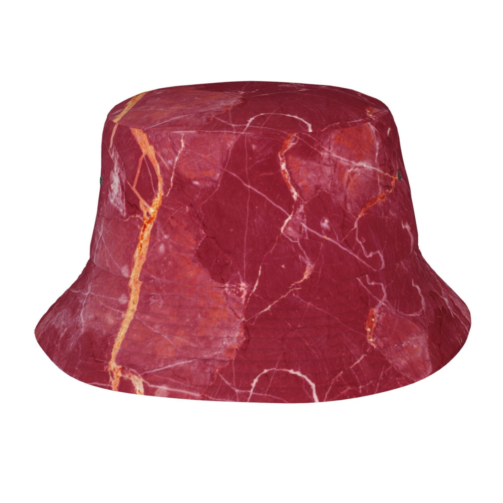 Sun Hats for Women and Men Abstract White Red Gold Marble Texture ...