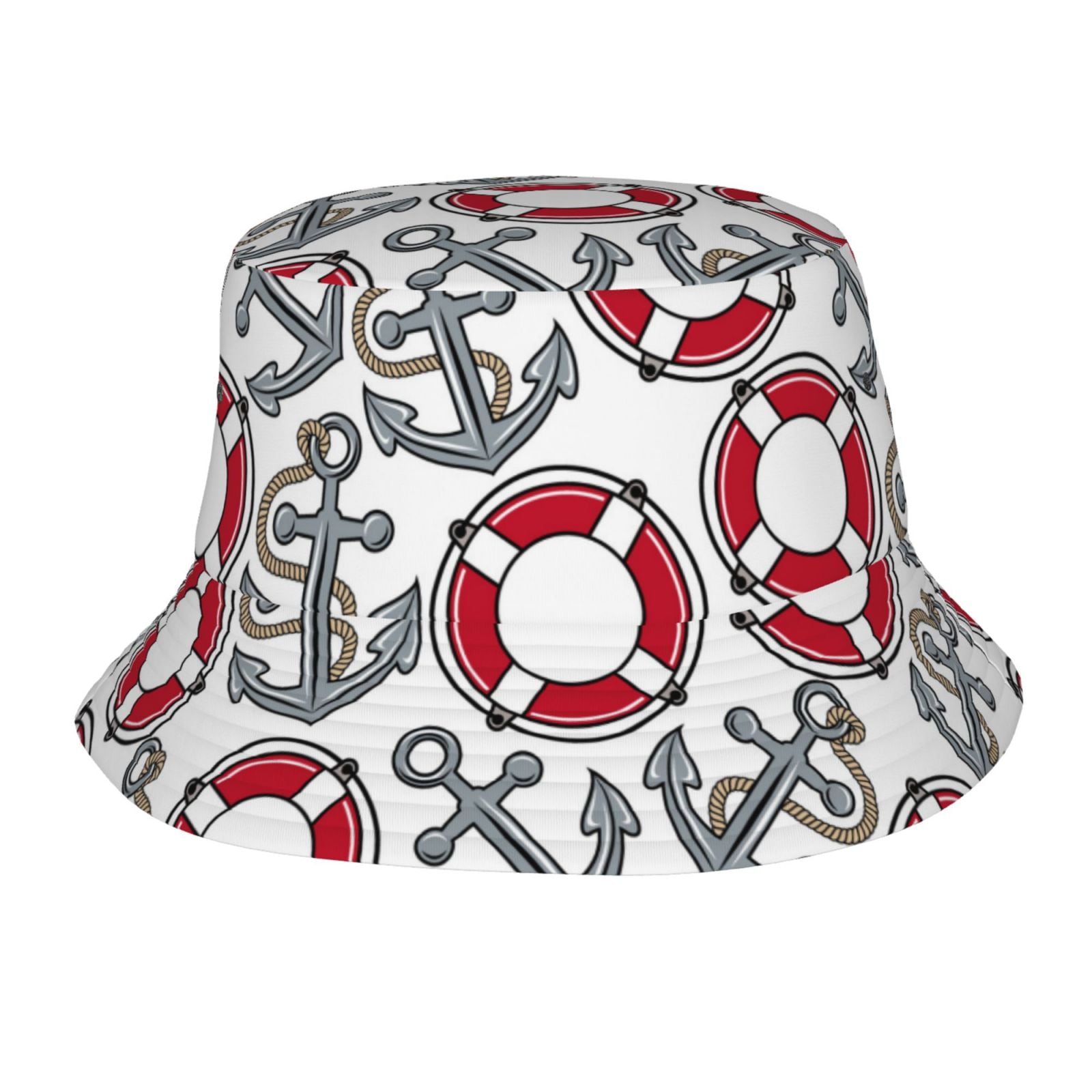 Sun Hats for Women and Men Anchors life buoys vintage print Packable ...