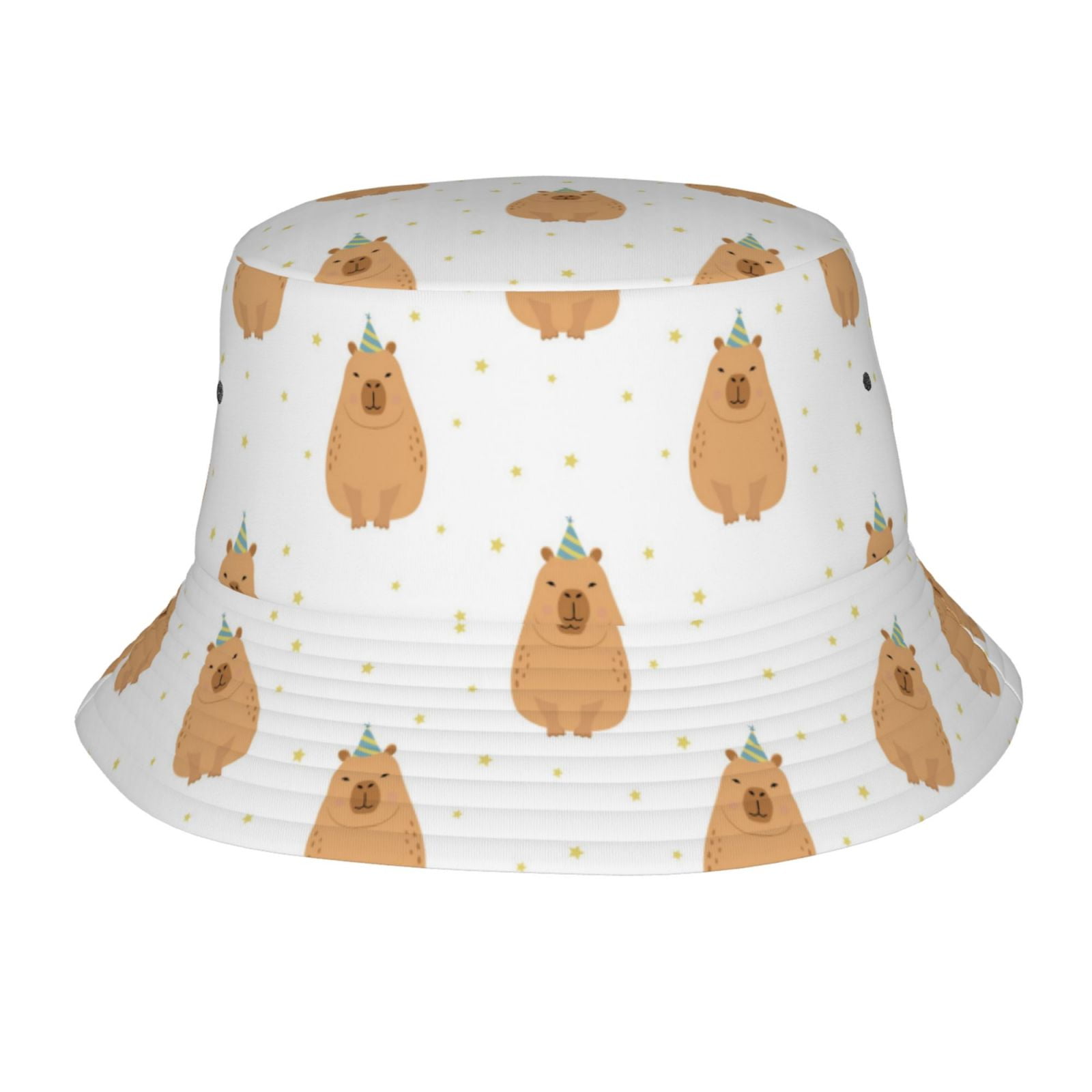 Sun Hats for Women and Men Birthday Capybaras Packable Bucket Hat, Sun ...