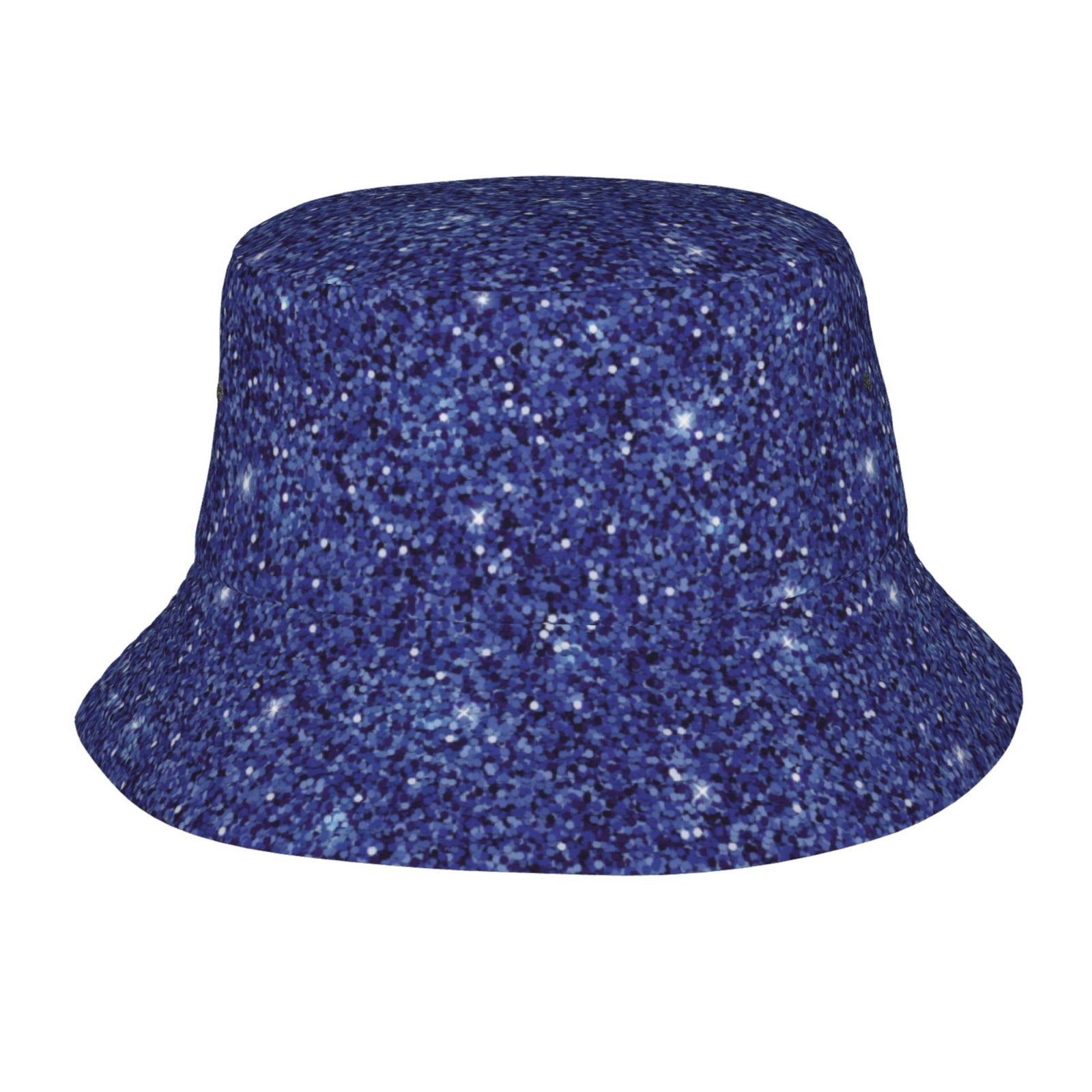 Sun Hats for Women and Men Blue lightning Glitter B Packable Bucket Hat ...