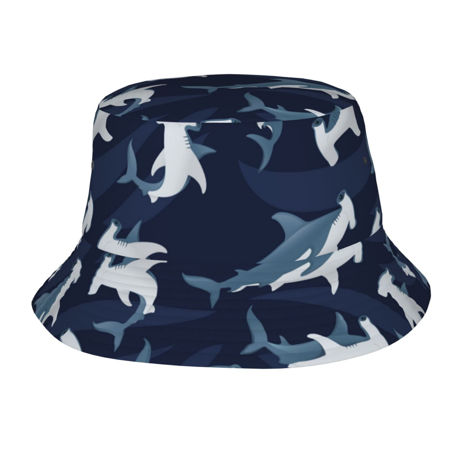 Sun Hats for Women and Men Cartoon Cute Hammerhead Shark Packable ...